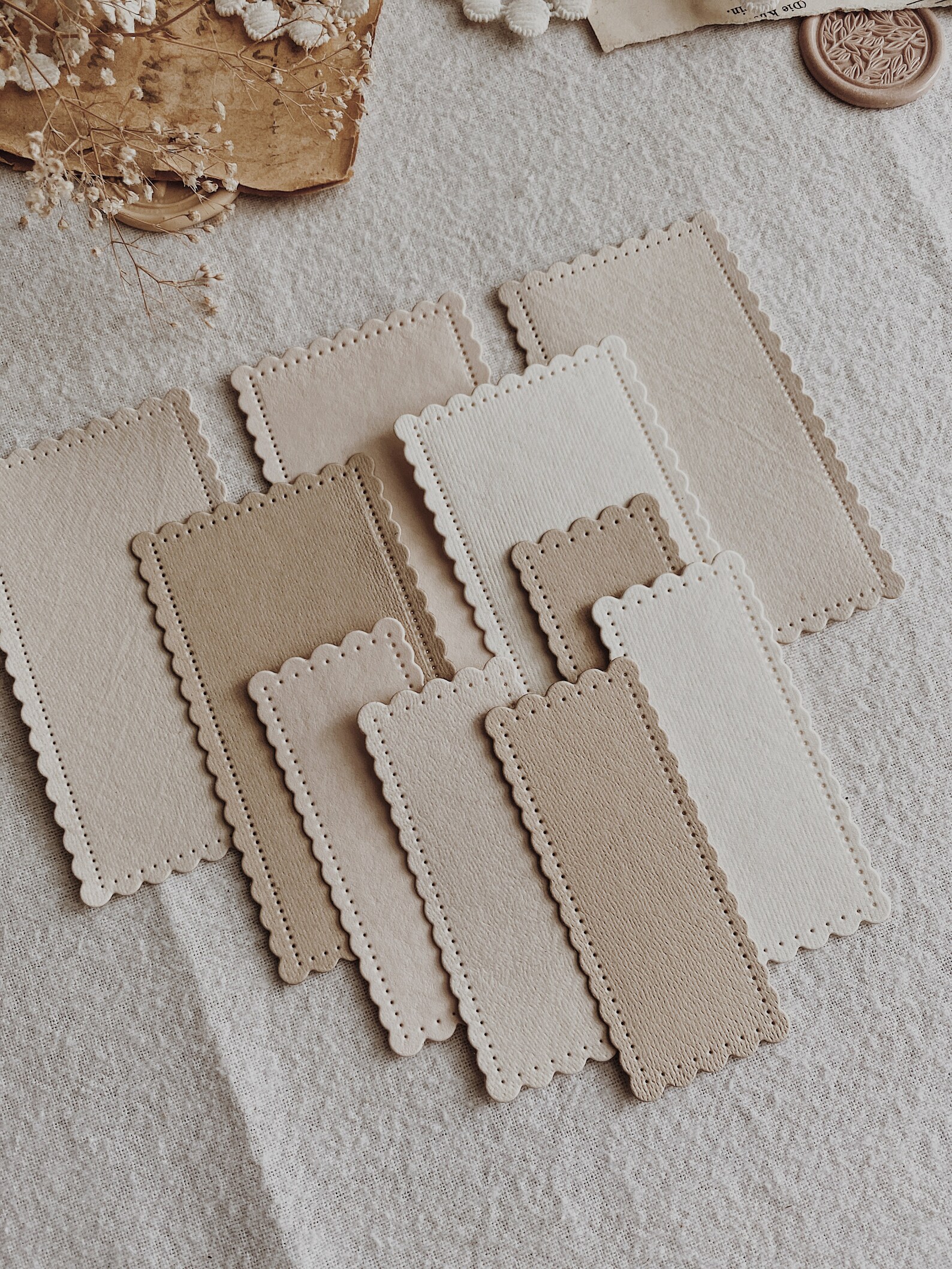 Die Cuts Pack Scallop Labels Paper Label Die Cuts Paper Die Cuts ...