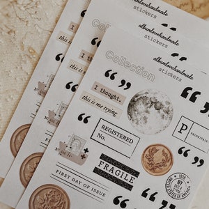 Stickers | Deco Stickers | Quotation Mark Stickers | Bujo Stickers ...