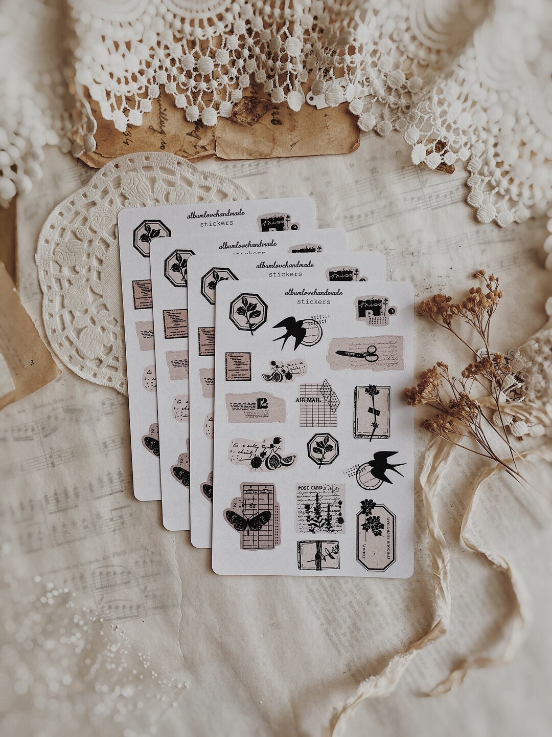 Stickers Collage Stickers Stamping Collage Journal Stickers Bujo ...