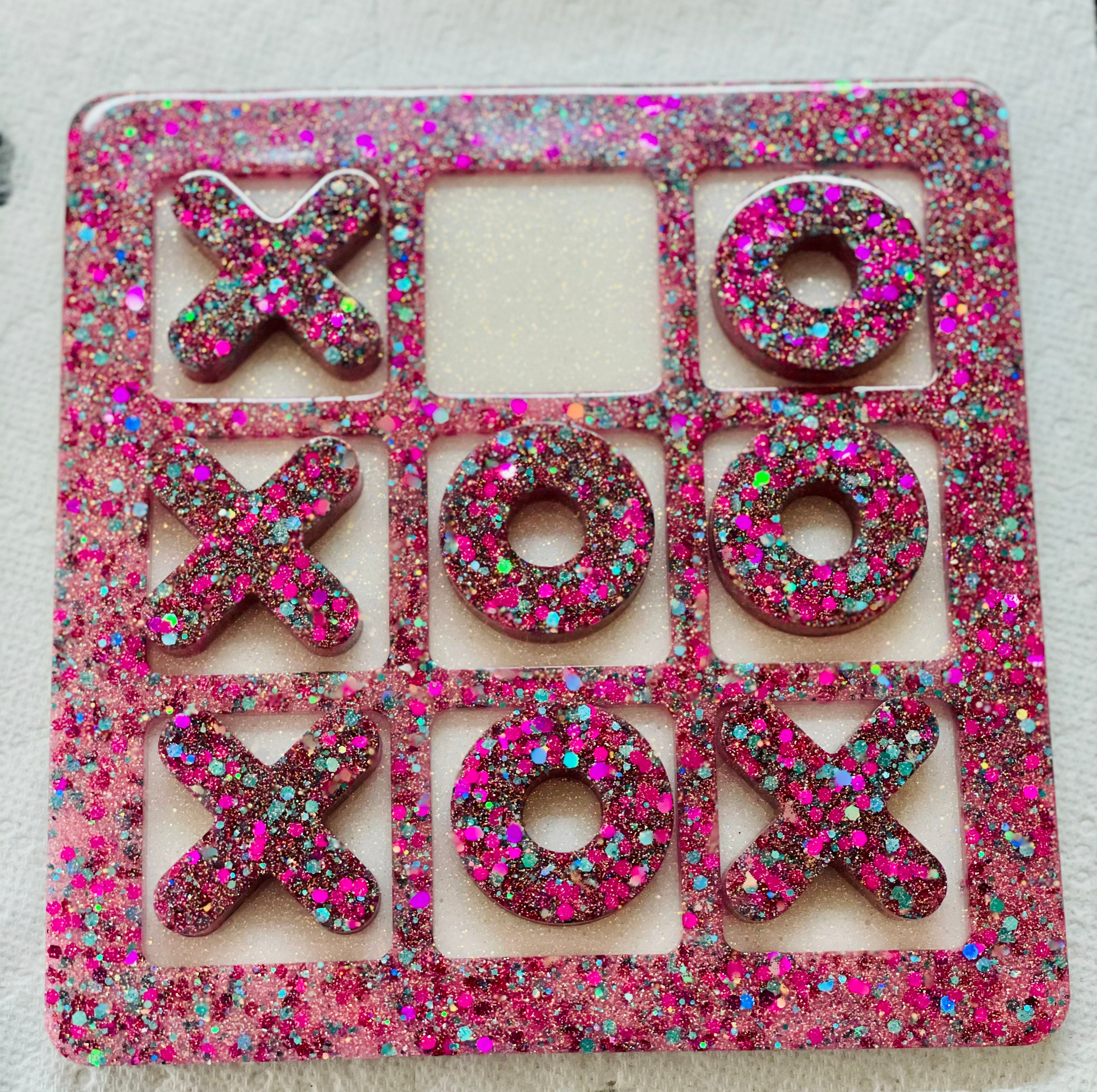 Handmade Jumbo Tic Tac Toe Board and Pieces - Etsy