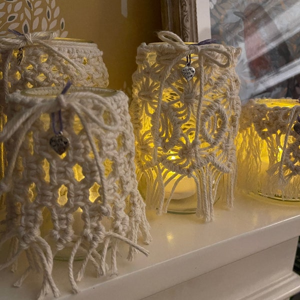 Macrame Jar - Etsy UK