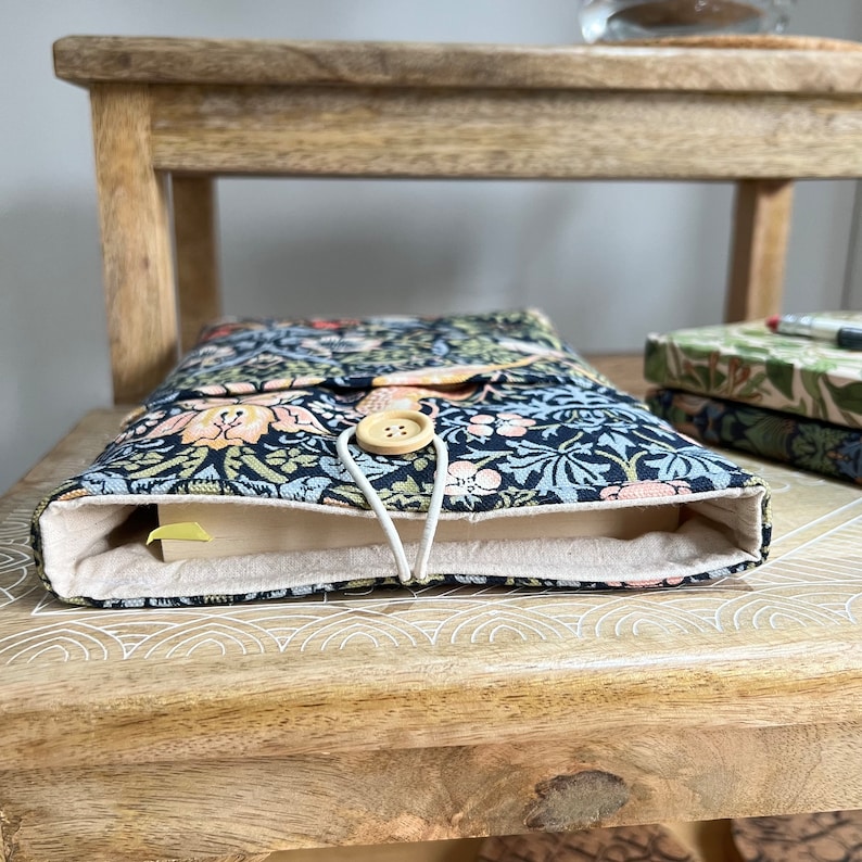 William Morris Blue Strawberry Thief Book Sleeve Paperback - Etsy