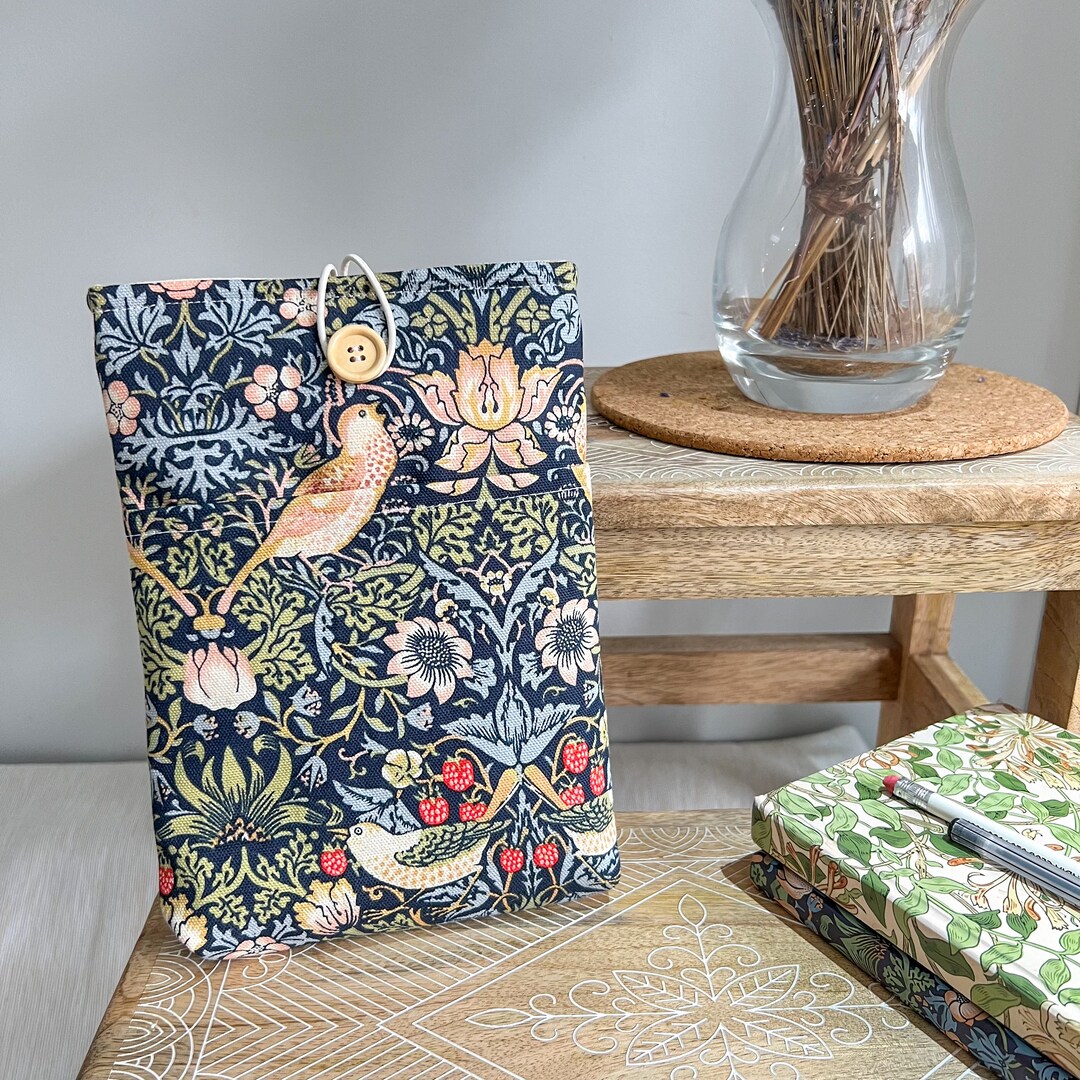 William Morris Blue Strawberry Thief Book Sleeve Paperback - Etsy