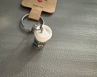 Mini Coffee Cup Keychain - Etsy