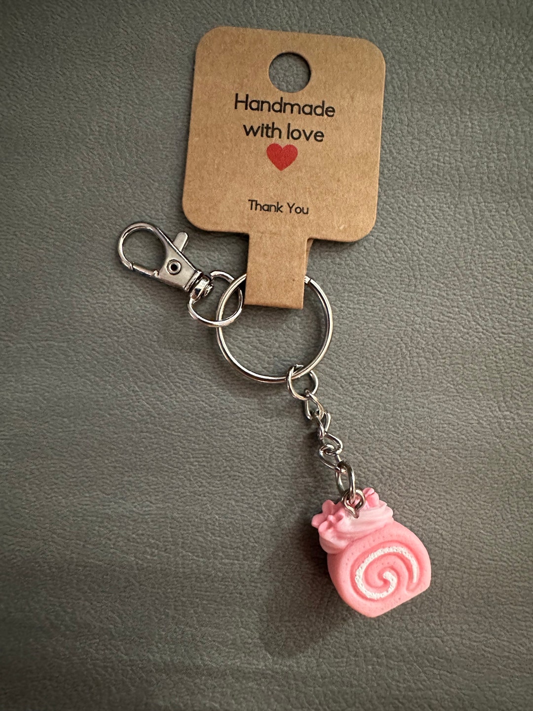 Swiss Roll Keychain - Etsy