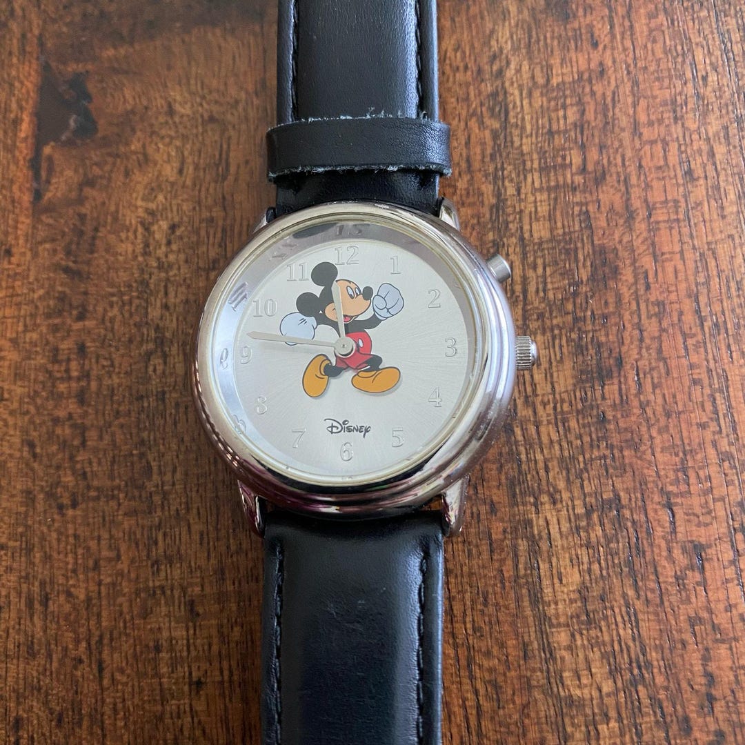 Vintage Mickey Mouse Musical Watch, Vintage Disney Wrist Watch, Musical ...