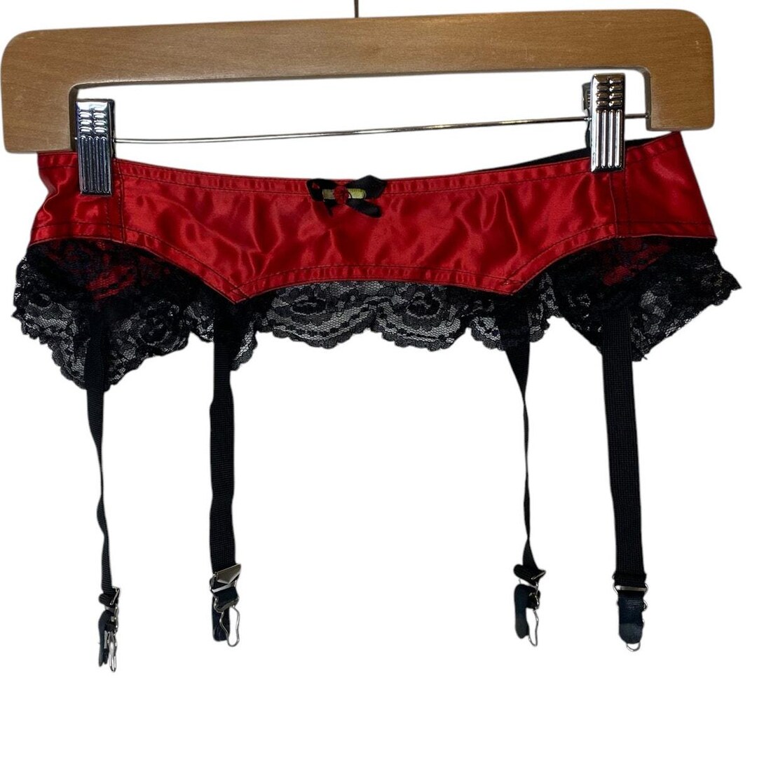 Vintage Frederick's of Hollywood Garter Belt Red Union Made 70s, Size ...