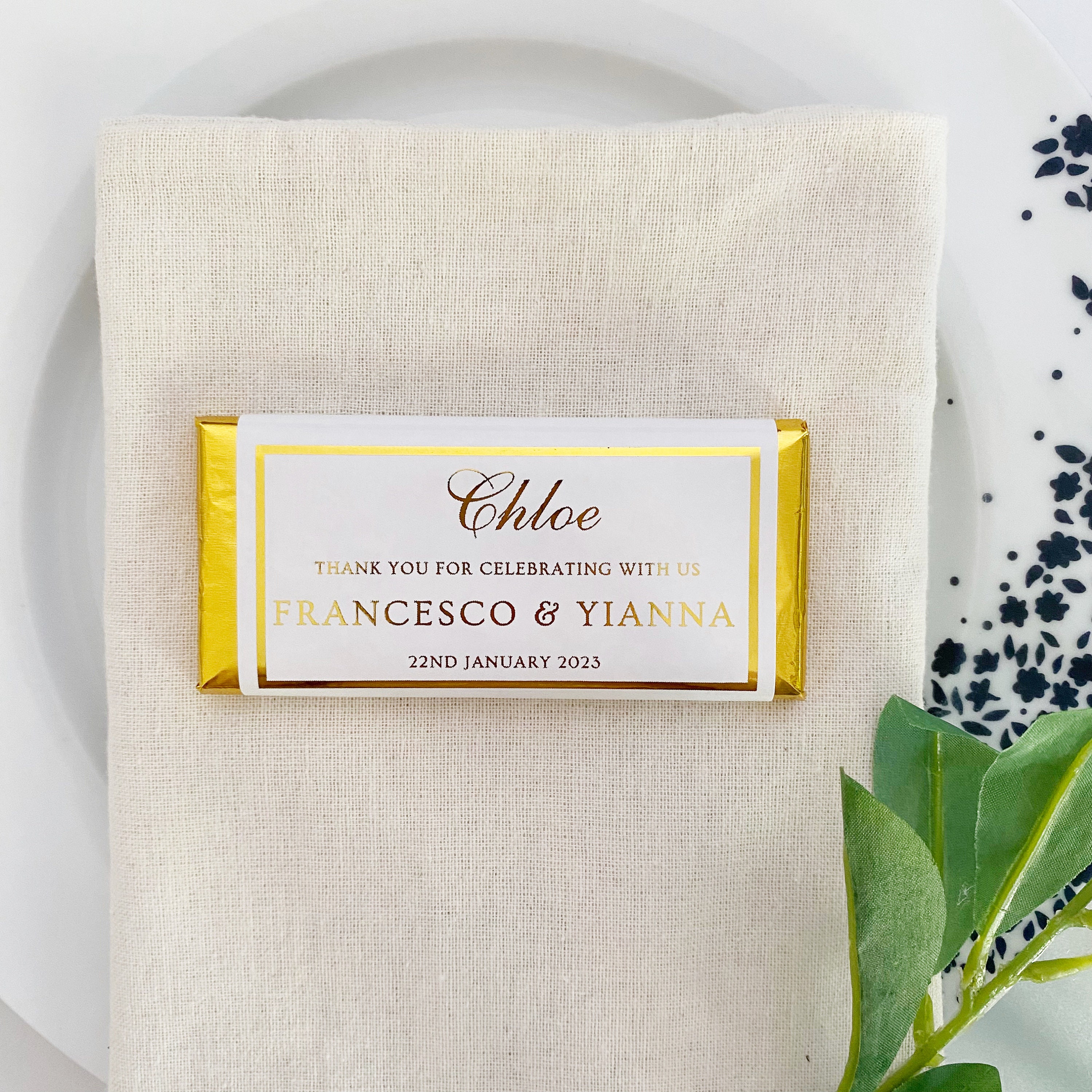 Custom Name Place Card Sticker Celebration Birthday Wedding - Etsy ...