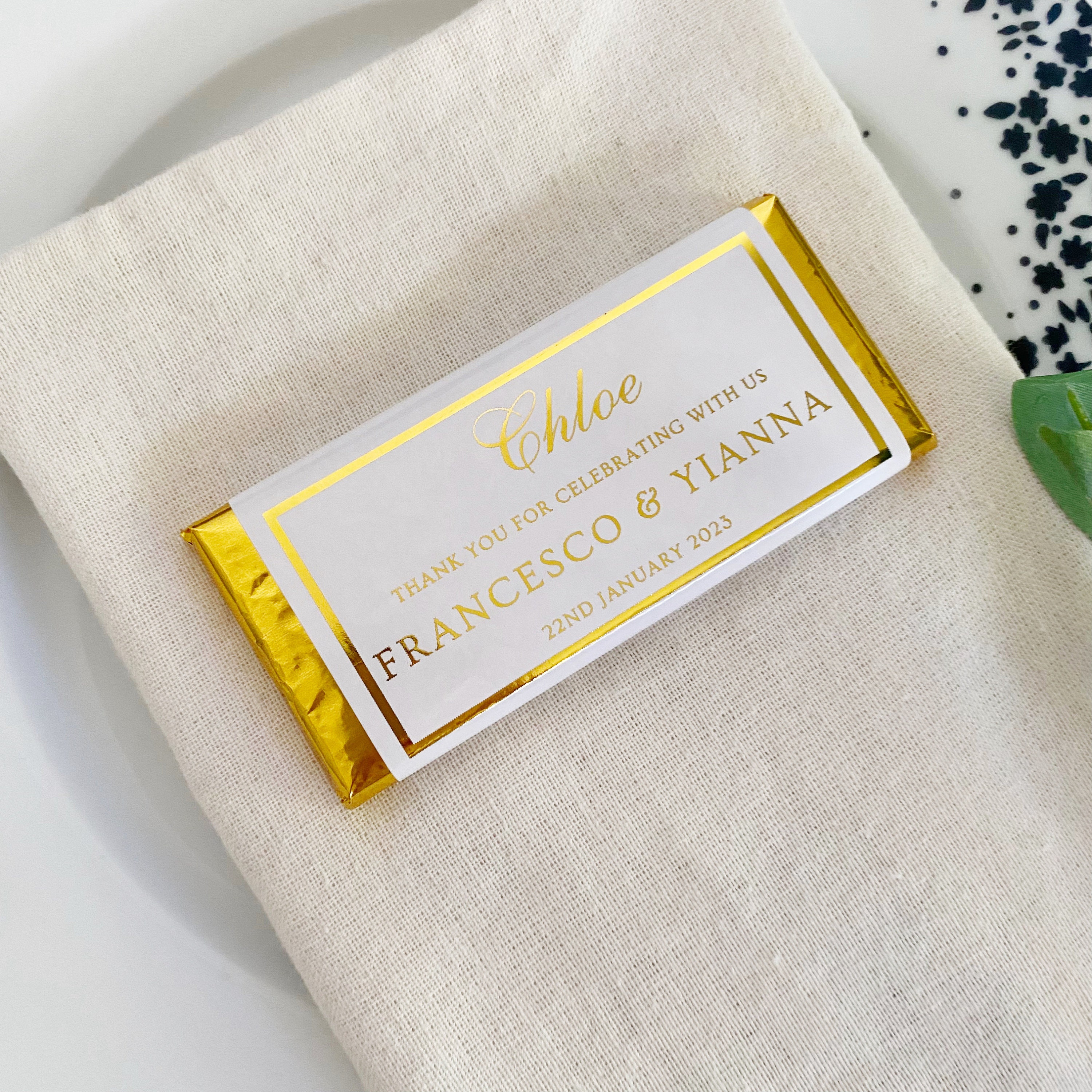 Custom Name Place Card Sticker Celebration Birthday Wedding - Etsy ...