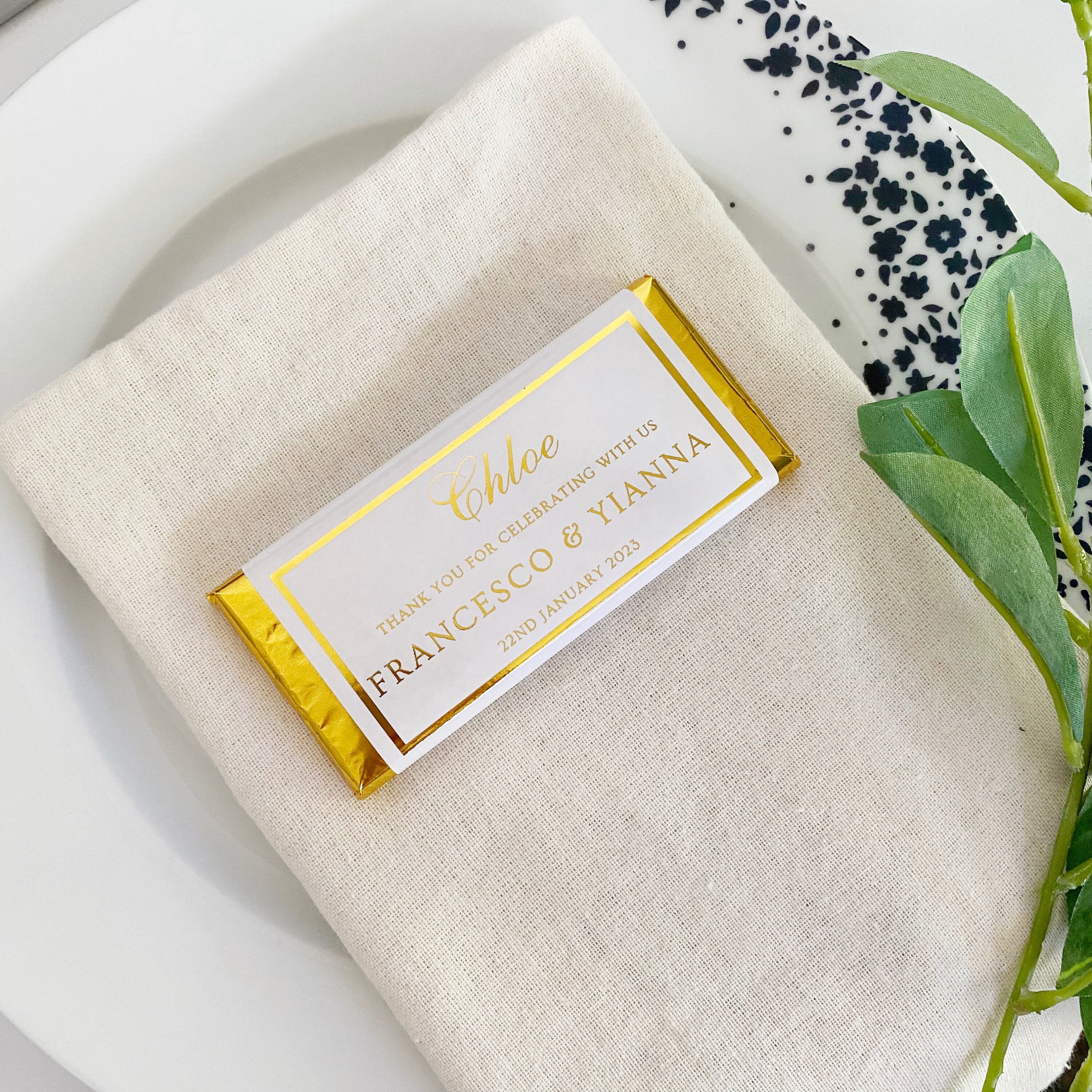 Custom Name Place Card Sticker Celebration Birthday Wedding - Etsy ...