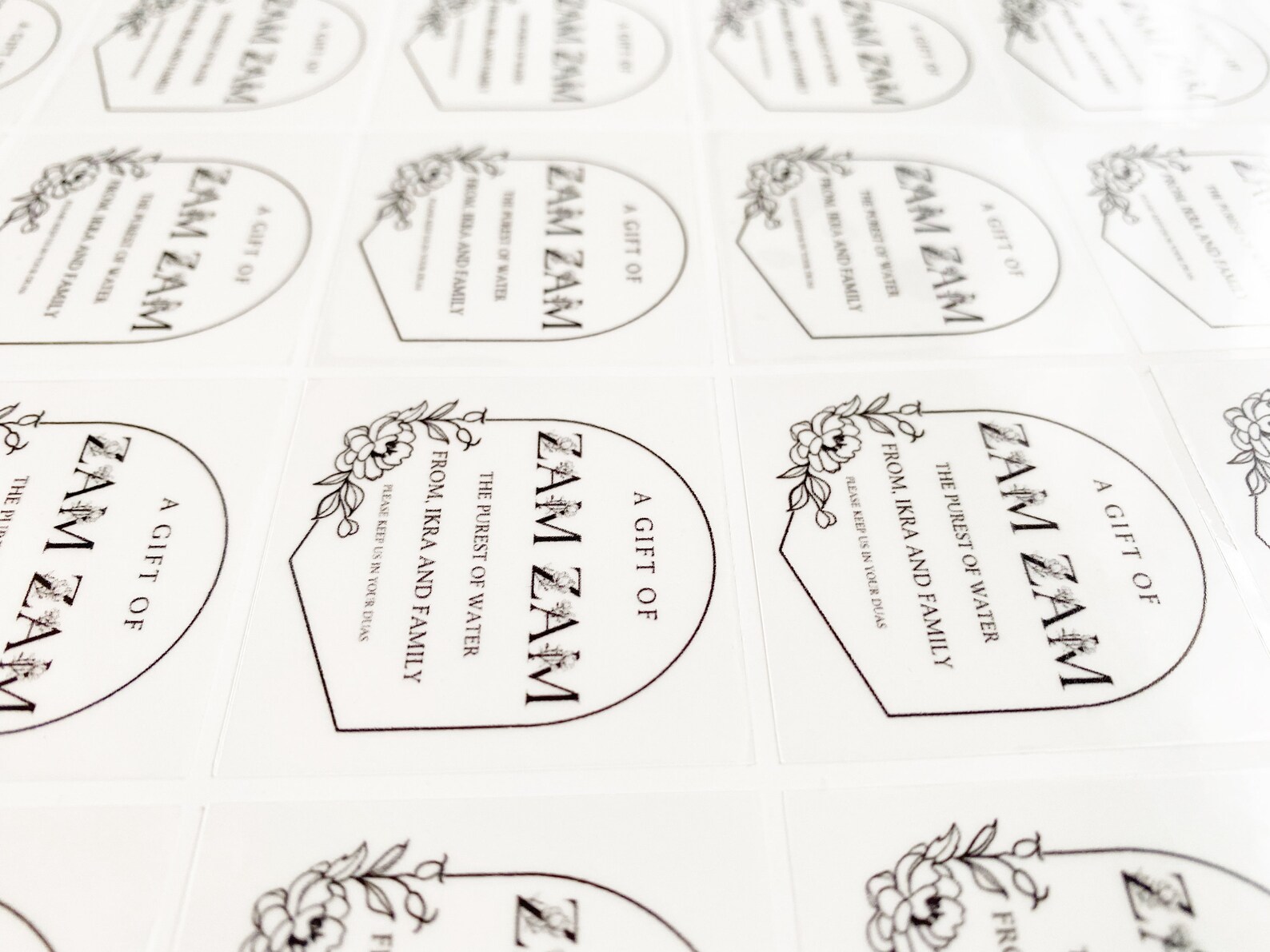 Gold Foil Zam Zam Stickers: Personalized Wedding Favor Labels - Etsy