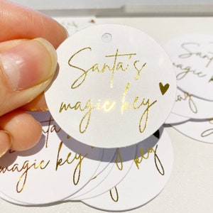 8-24pc Custom Gold Foil Gift Tags, Handmade Favor Tags, Thank You ...