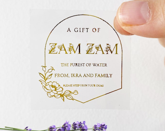 Zam Zam Sticker, Zam Zam Water, Zam Zam Water Bottle Sticker - Etsy