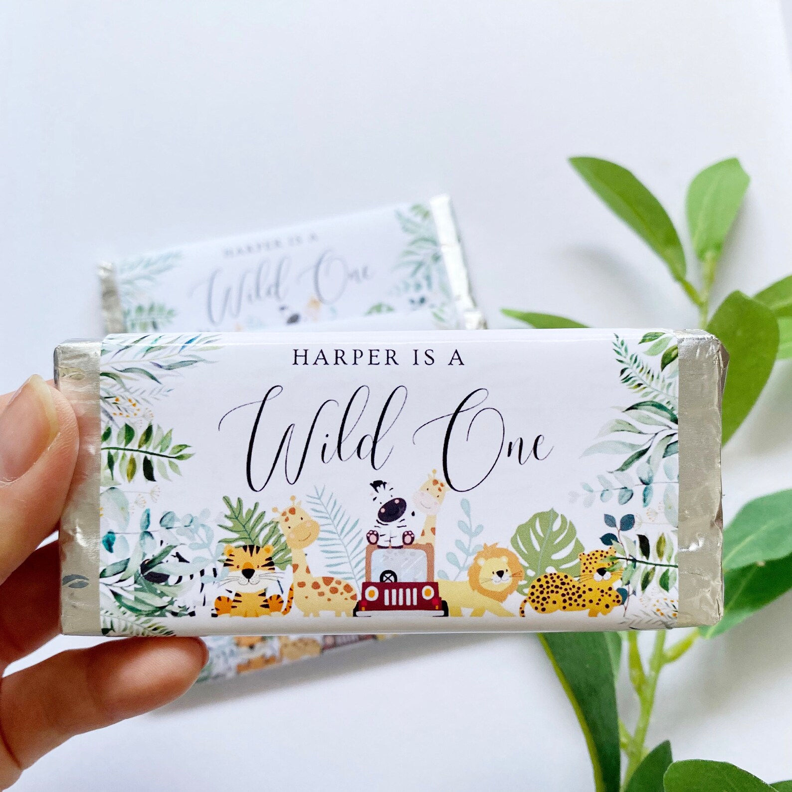 20pc Custom Chocolate Bar Wrapper Custom Name Sticker for - Etsy