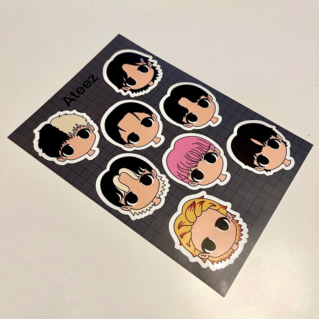 Ateez Sticker Sheets - Etsy
