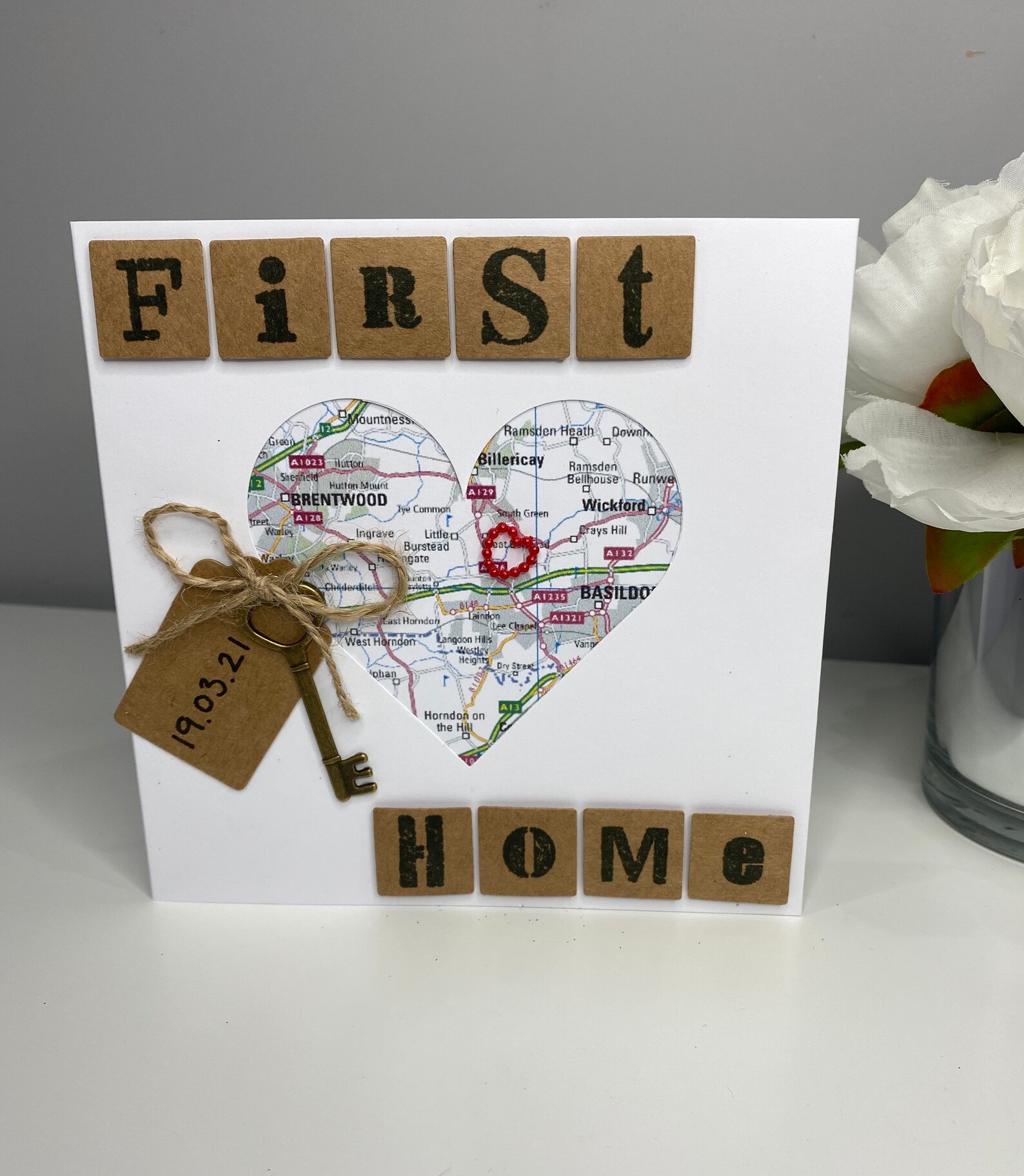 First Home Card/Personalised Home Card/New Home/Handmade | Etsy