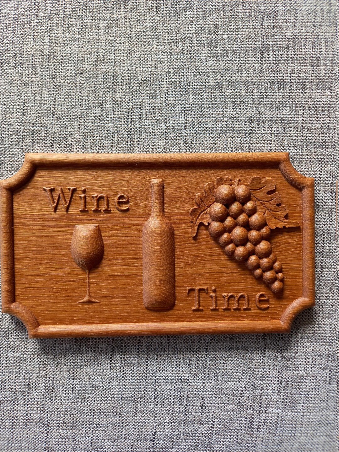 Wine Time Sign | Wall Hanging | Kitchen | Gift | Grapes - Etsy