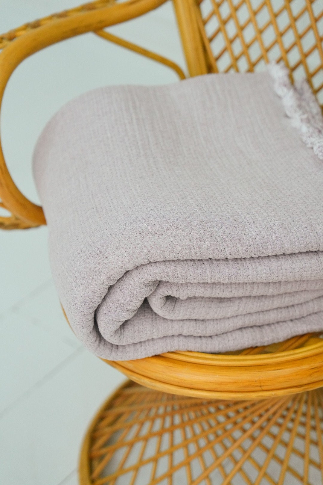 Damson Muslin Comforter: 100% Turkish Cotton, Lightweight 7-layer Duvet ...