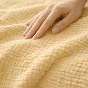 Lemon Yellow Muslin Blanket: 100% Turkish Cotton Four-layer Bedspread ...