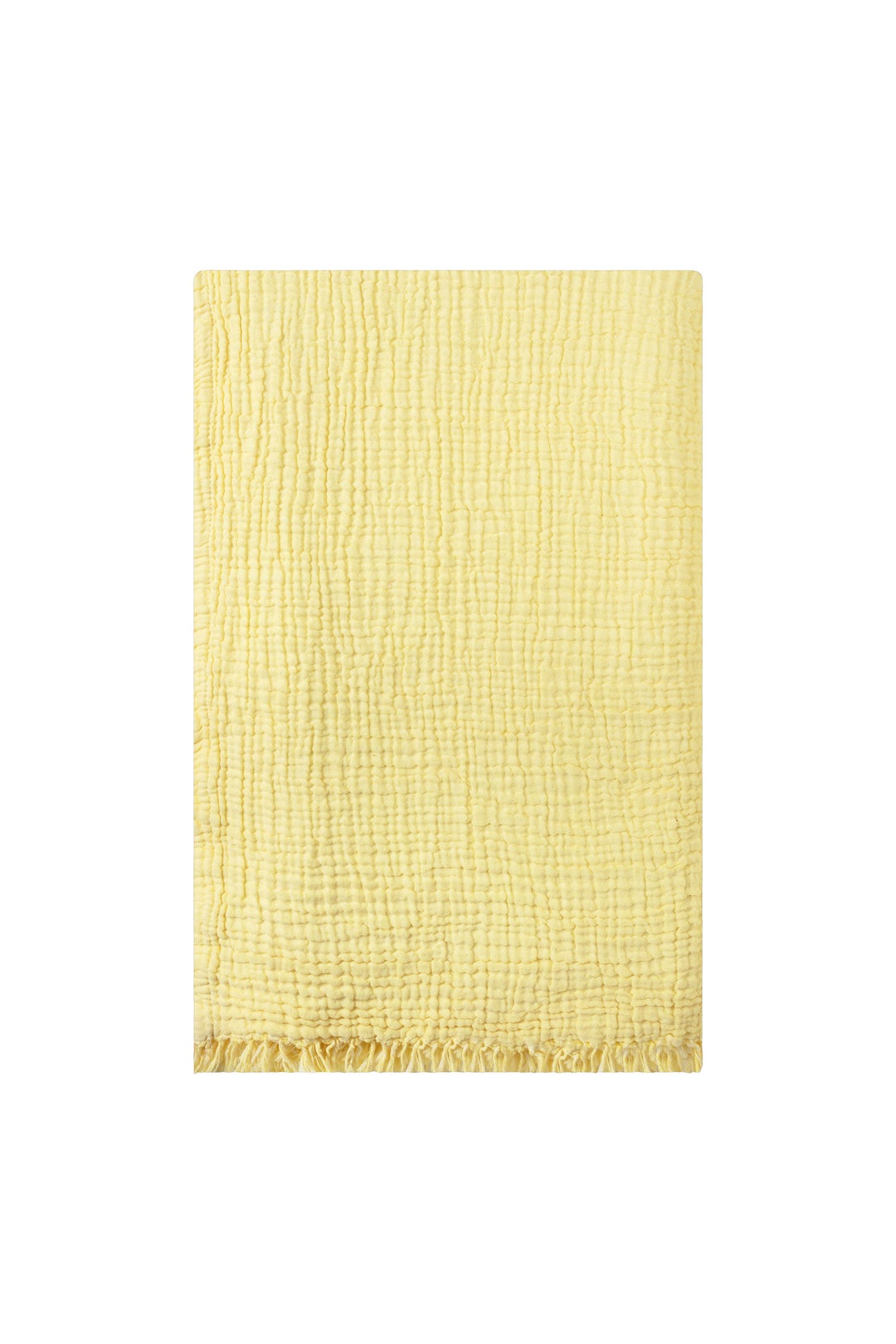 Lemon Yellow Muslin Blanket: 100% Turkish Cotton Bedspread - Etsy UK