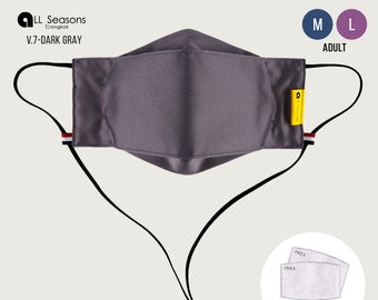 3D 4layers Reusable Cotton Face Mask With Filter Pocketnose | Etsy