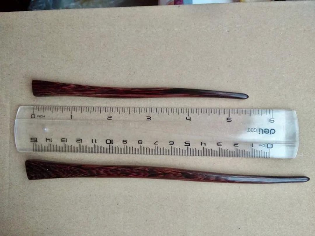 Ebony Wooden Hair Stick: Fine Texture Hair Pin - Etsy