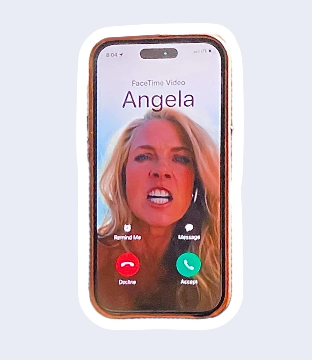 Angela Facetime Phone Sticker - Etsy