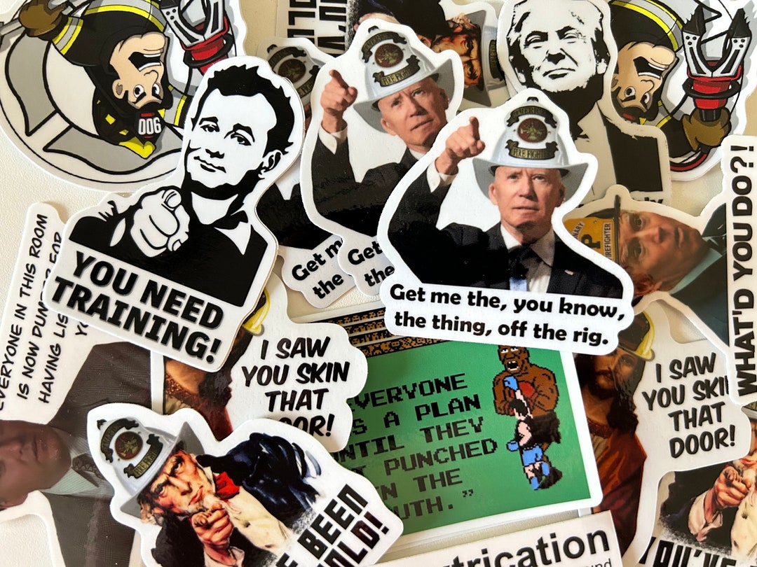 Bundle of 10 Firefighter Stickers! - Etsy