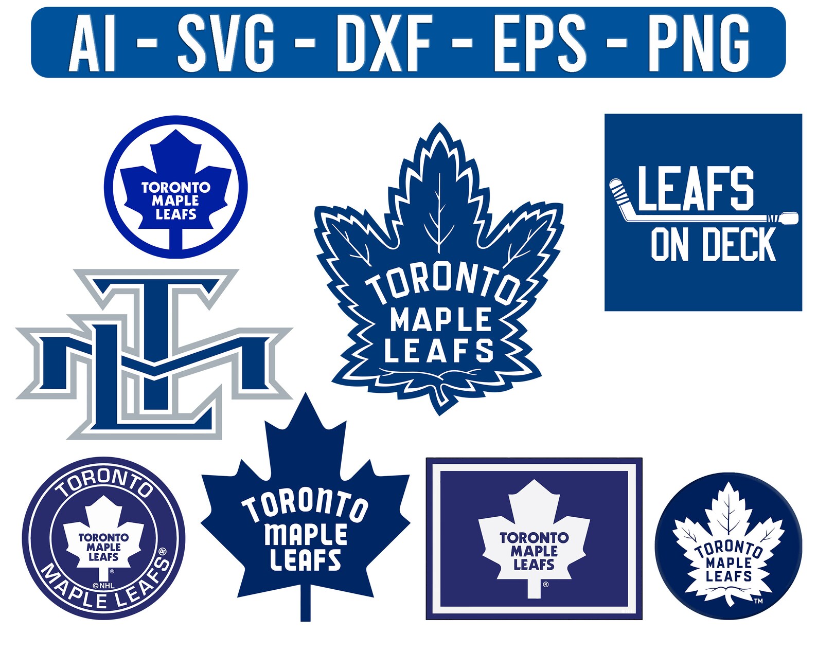 Toronto Maple Leafs TEAM Logo NHL Hockey Sport SVG cut file | Etsy