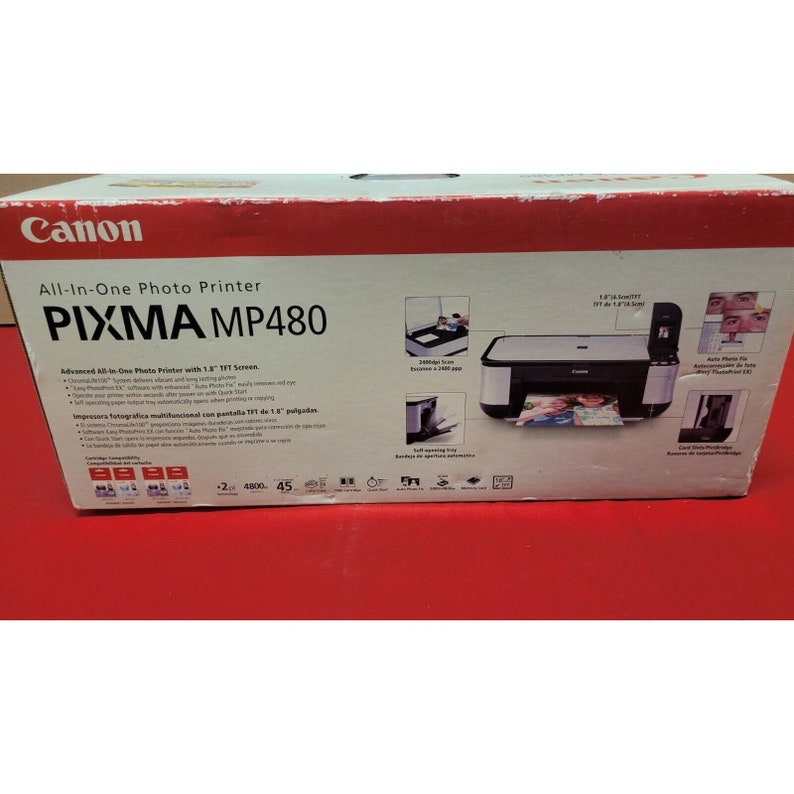 Canon PIXMA MP480 All-in-one Photo Printer Scanner Color - Etsy