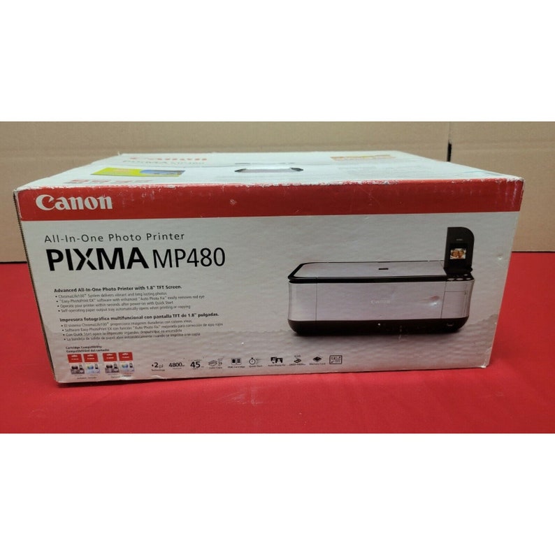 Canon PIXMA MP480 All-in-one Photo Printer Scanner Color - Etsy