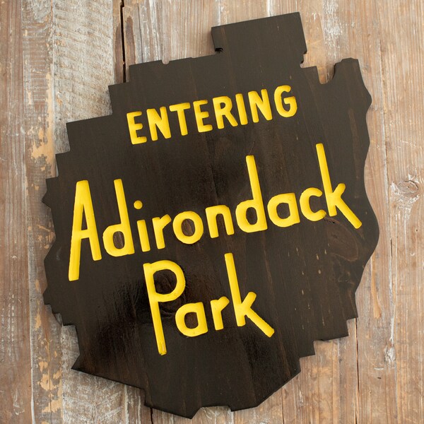 Entering the Adirondack Park Sign - Etsy