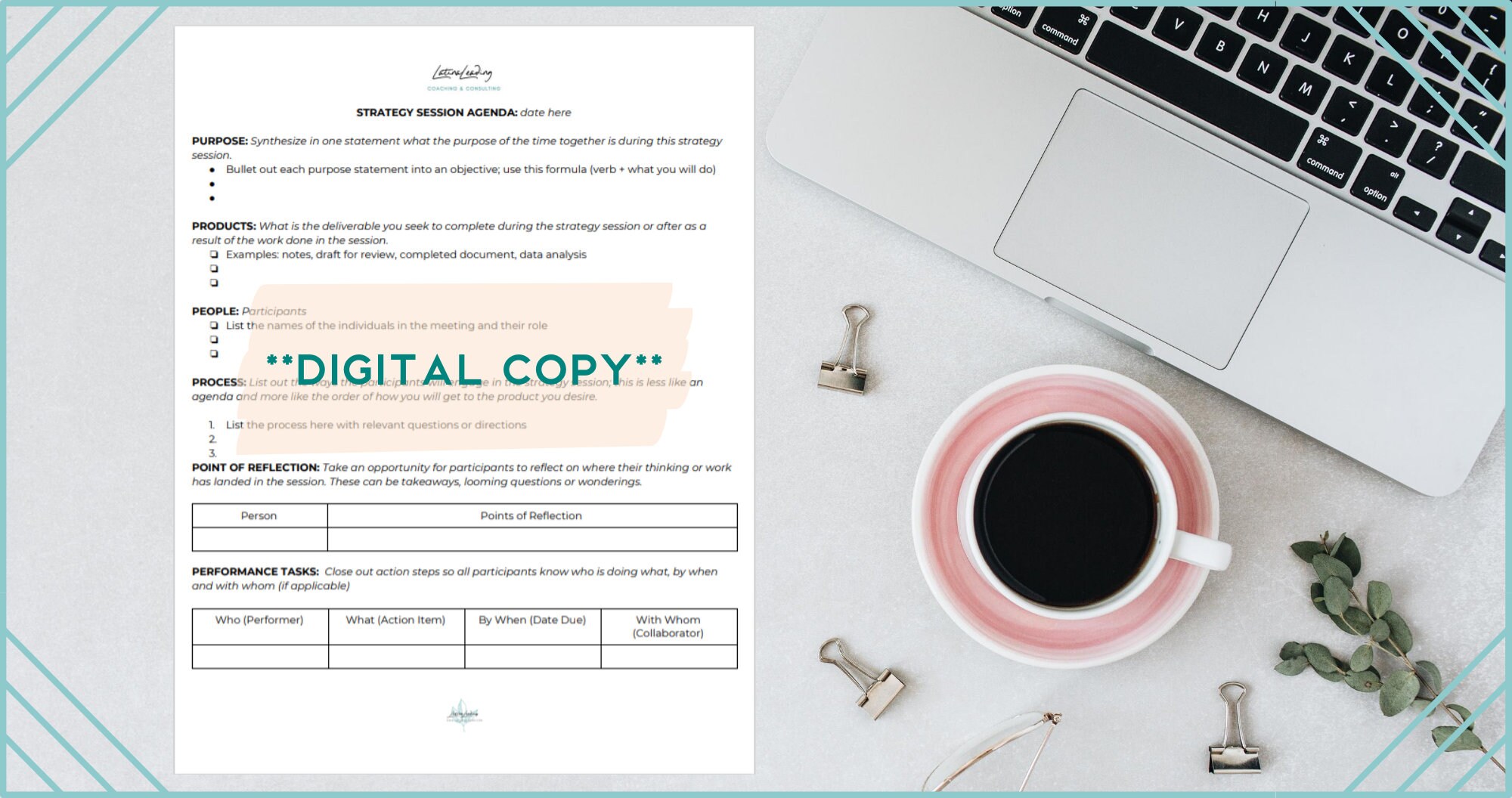 DIGITAL DOWNLOAD TEMPLATE Agenda Strategic Session Running a Productive ...