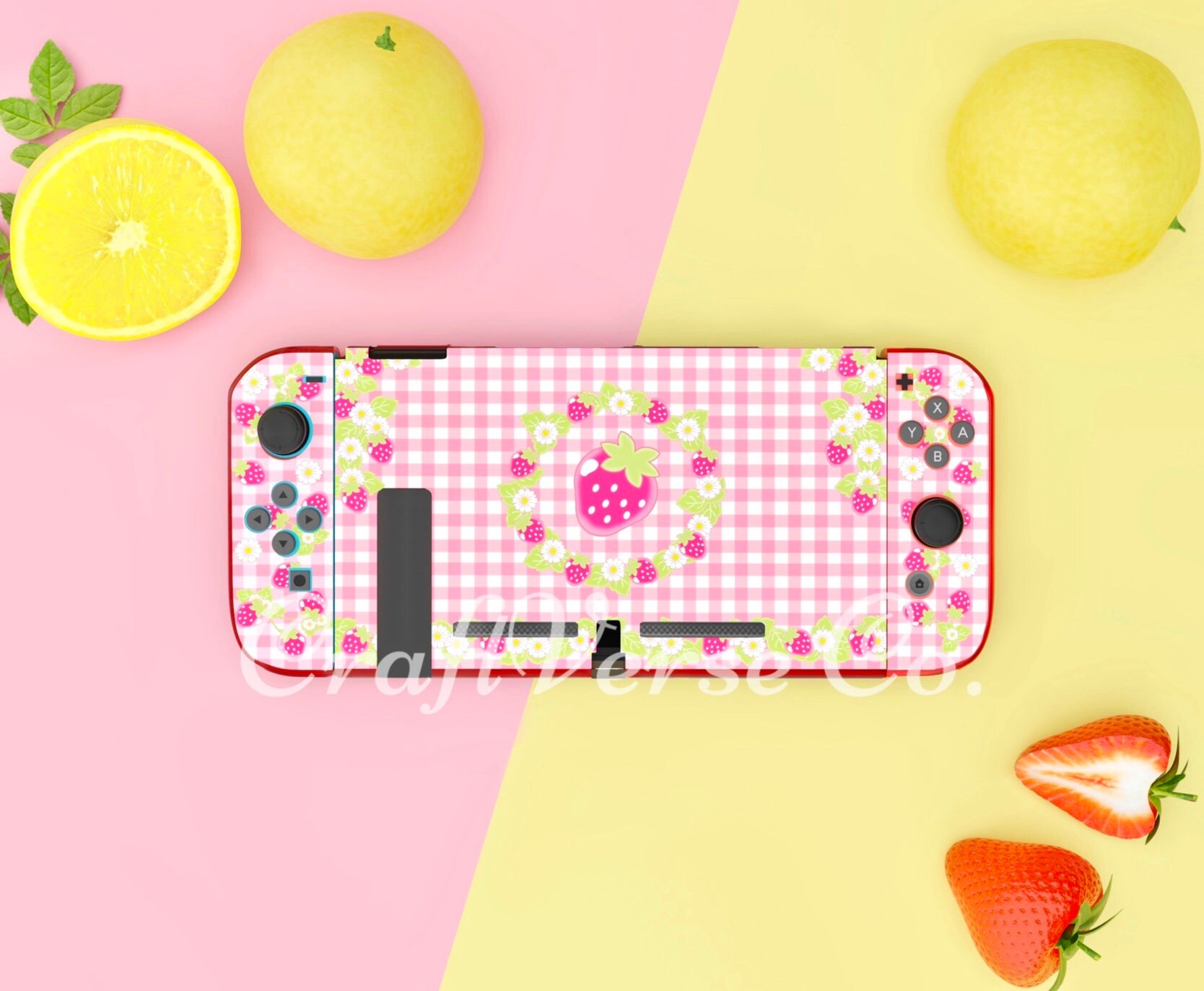 Fruit Switch Case Nintendo Switch Case Lemon Strawberry | Etsy