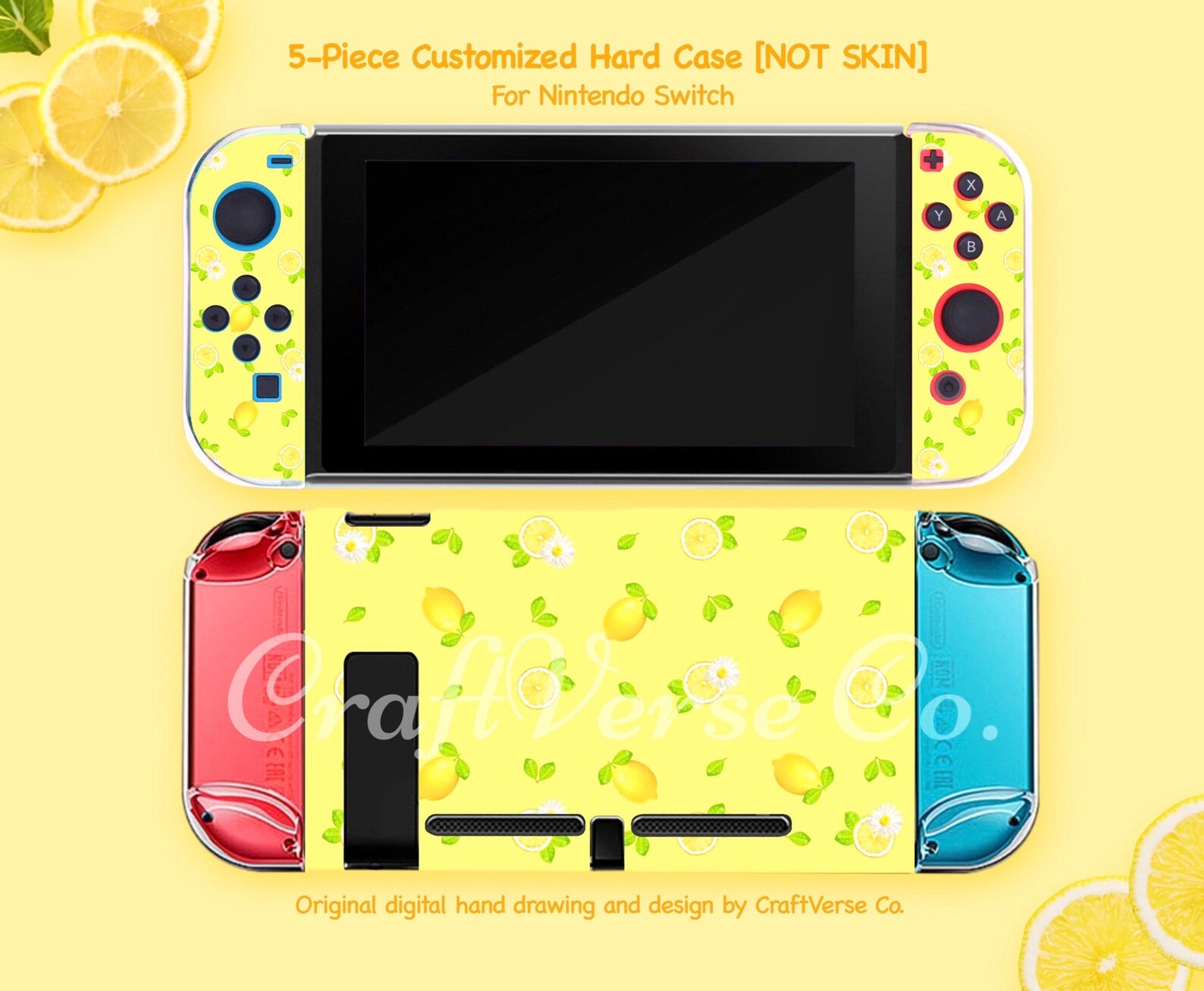 Fruit Switch Case Nintendo Switch Case Lemon Strawberry - Etsy