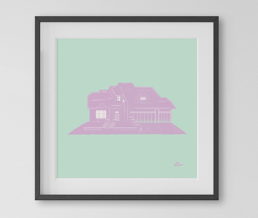 Poltergeist House Art Print: 1982 Horror Movie Poster - Etsy