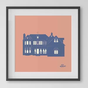 Scream Movie Art Poster / Scream House / 1996 / Print / Wes Craven ...