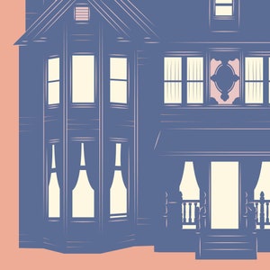 Scream Movie Art Poster / Scream House / 1996 / Print / Wes Craven ...