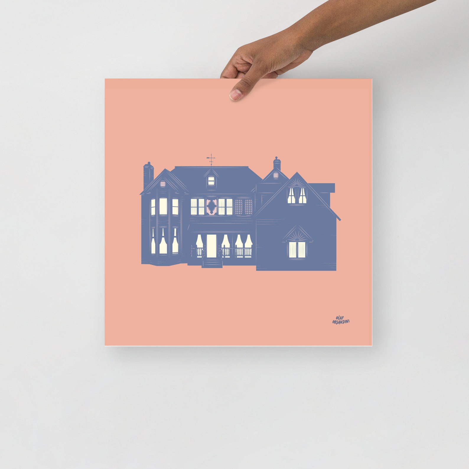 Scream Movie Art Poster / Scream House / 1996 / Print / Wes Craven ...