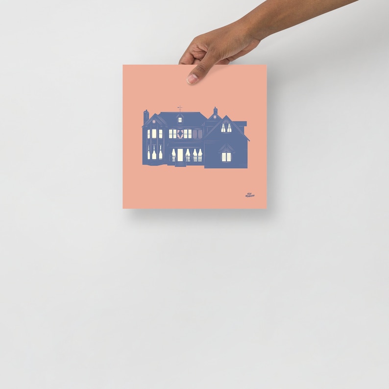 Scream Movie Art Poster / Scream House / 1996 / Print / Wes Craven ...