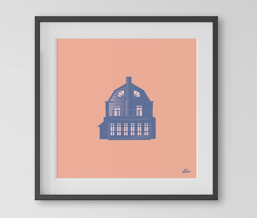 Amityville Horror Art Print / House / Flat Design / Movie Poster - Etsy