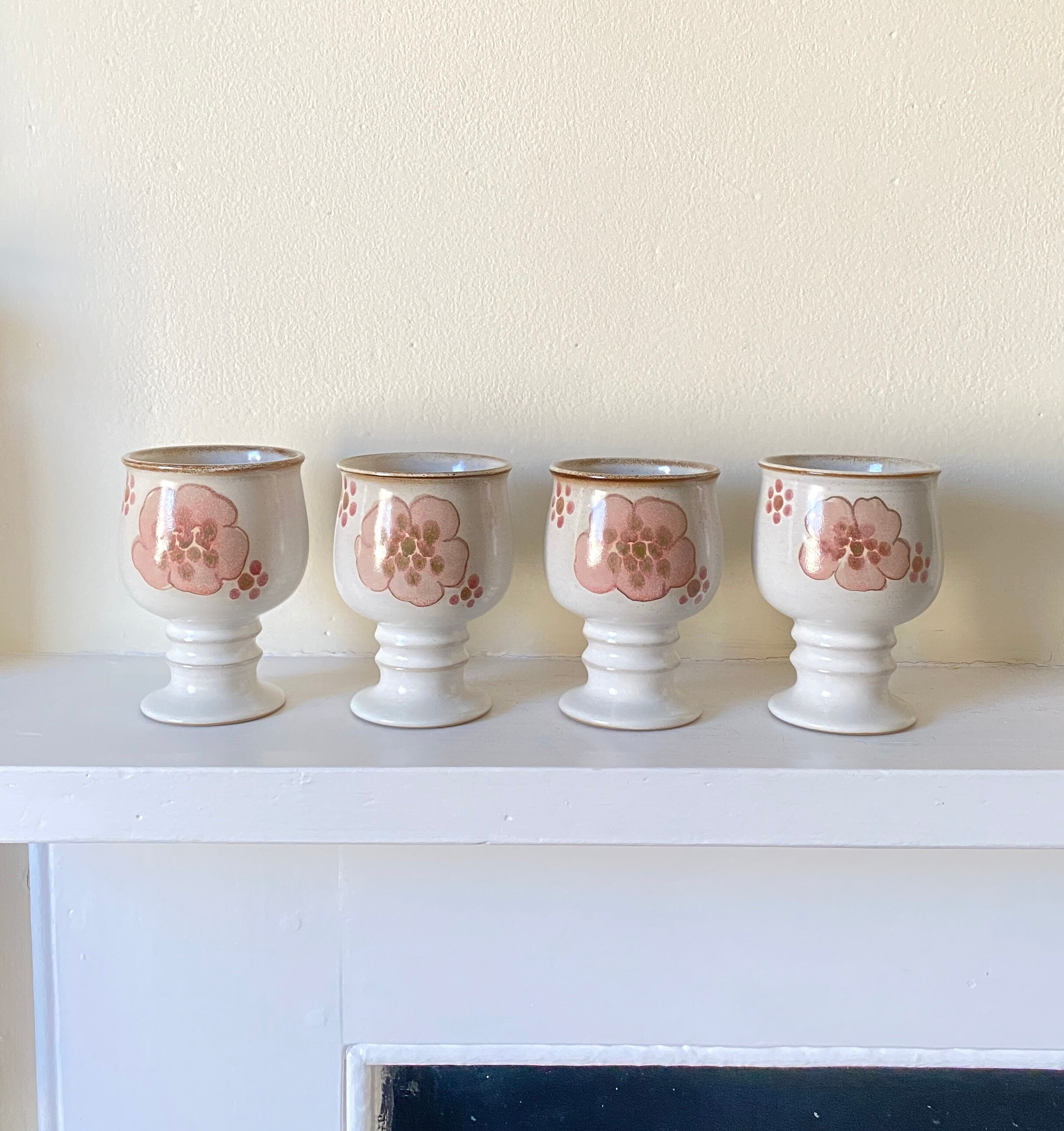 Vintage Denby Gypsy Stoneware Pink Rose Made in England Dinner Set ...