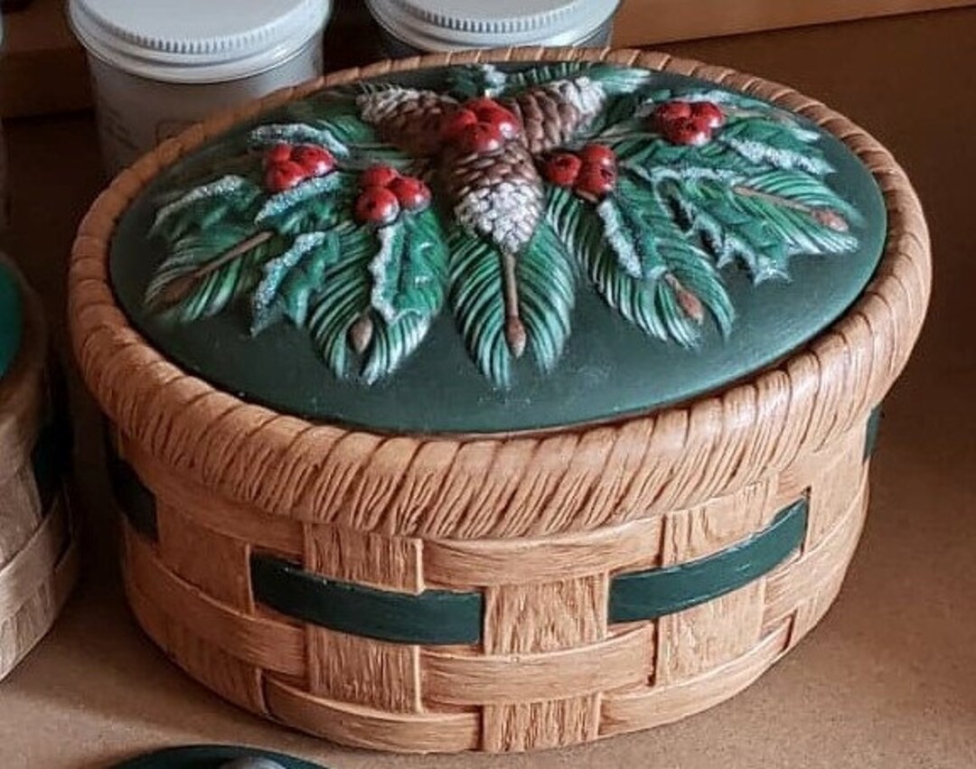Winter Foliage Box With Lid - Etsy