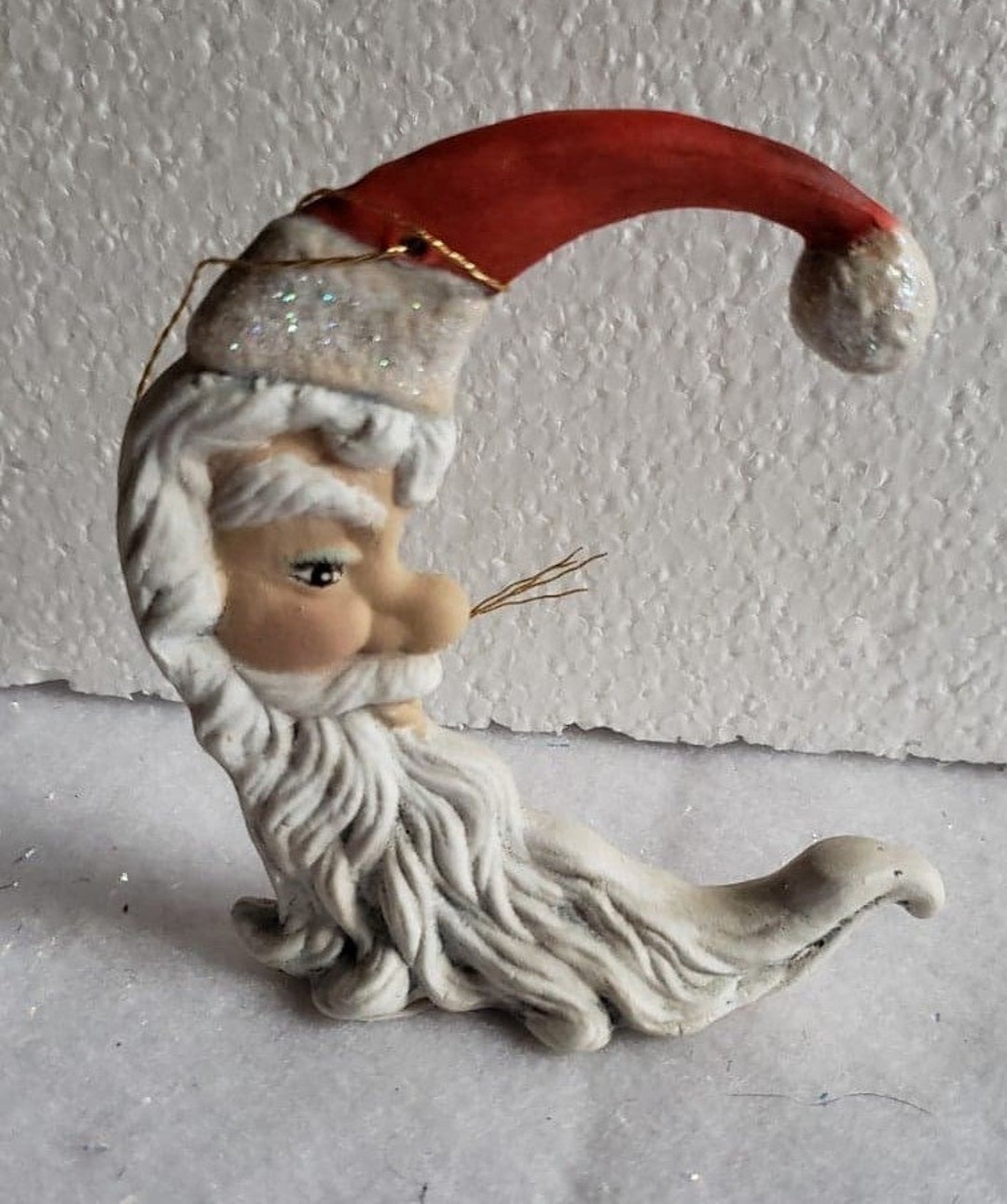 Santa Moon Ornaments - Etsy