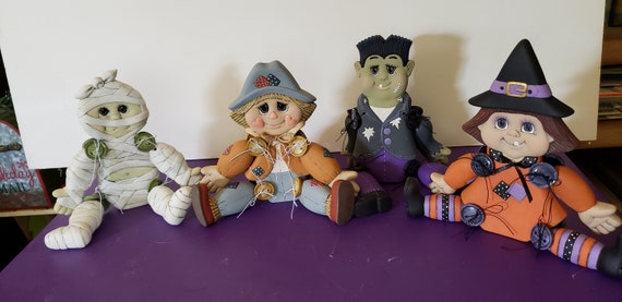 Halloween Button Shelf Sitters - Etsy