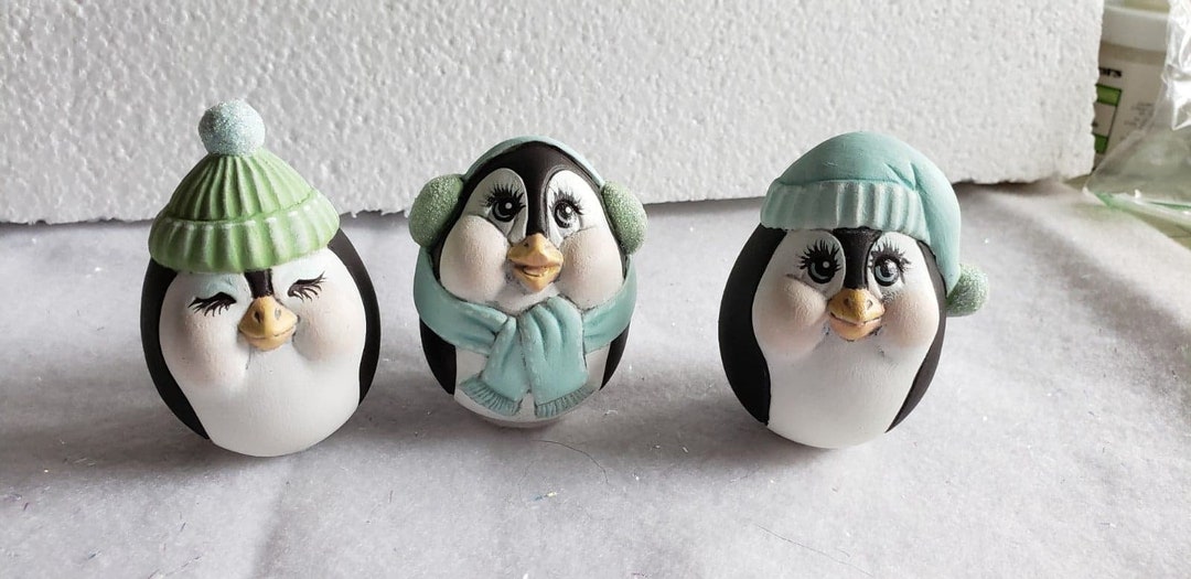 Holiday Penguins (3) - Etsy
