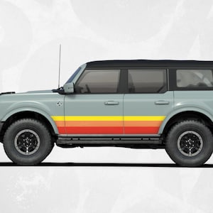 Ford Bronco Side Stripe Decals Vintage Fits 2/4 Door - Etsy
