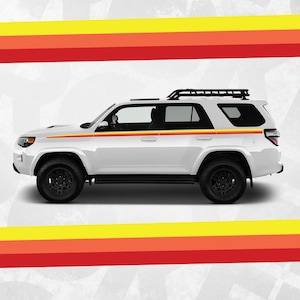 Toyota 4runner Decal - Racing Side Stripe - SUV Printed Vinyl Decal ...