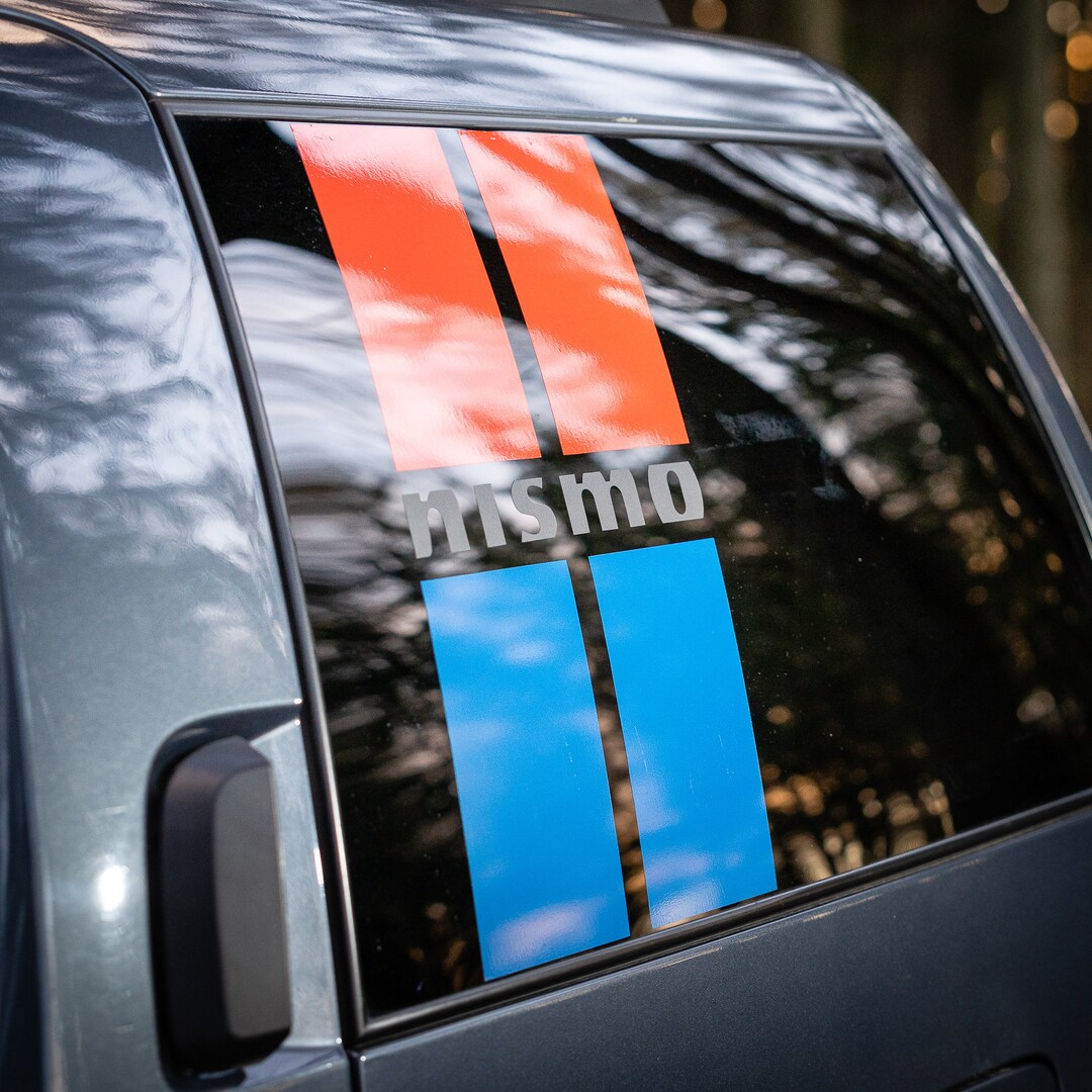 NISMO Vintage Racing Stripes - Window Vinyl Decal - Compatible With ...
