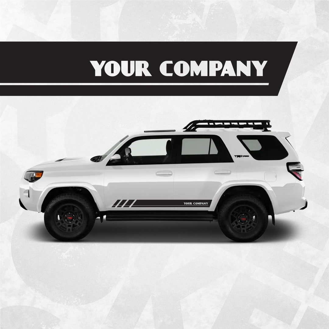 4runner Decal, Personalized Company Name Stripe, Custom Name Side ...
